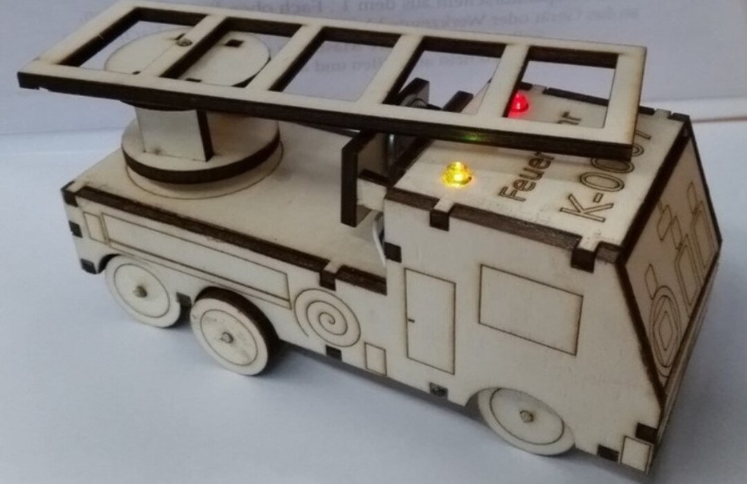 Cut File Fire Engine SVG File 3D Model Puzzle File 3D Svg - Etsy UK