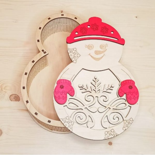 Snowman Box - Etsy