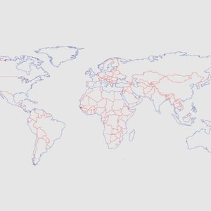 World Map 3D Model Puzzle 3D Wooden Constructor File Digital Vector Pdf ...