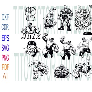 Hulk SVG Cut File Bundle: Vector Graphics (digital Download) - Etsy