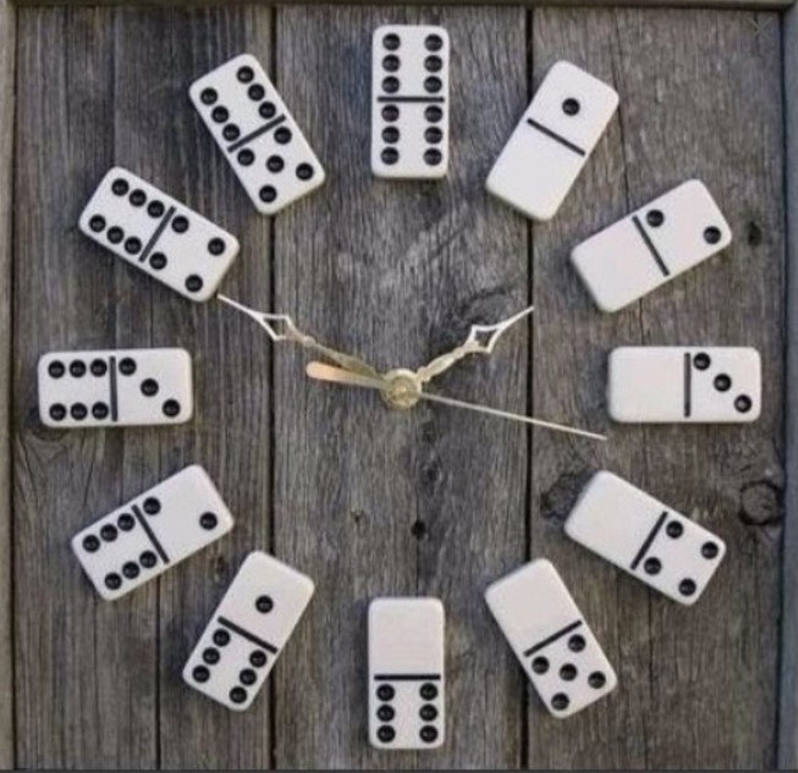 Diy Domino Clock 3D Model Puzzle Laser Cut Diy Domino Cdr Svg - Etsy
