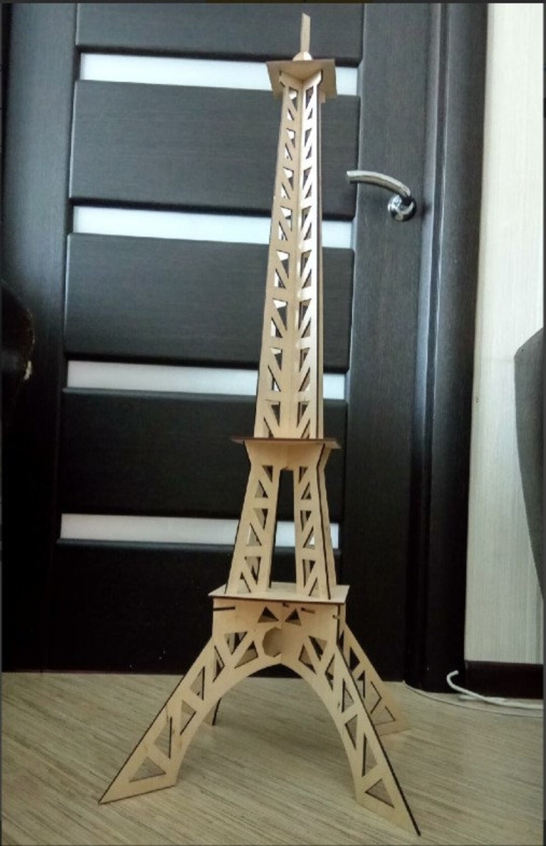 Wooden Eiiffel T-ower 3D Model Puzzle 3mm Laser Router Plans Cnc Vector ...