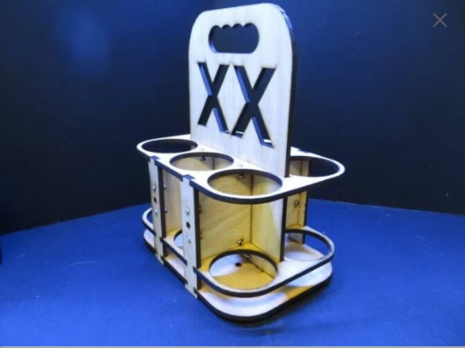 6-pack Beer Holder 3D Model Puzzle File Svg Cdr Dxf Vector Cnc - Etsy