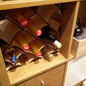 Wine Rack- 3D Model Puzzle File Svg Cdr Dxf Vector Cnc Files Instant Download - Etsy