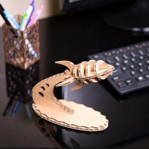 3D Blast-off-rocket-toy Puzzle Model File Laser Cut Files Cnc Cdr Dxf ...