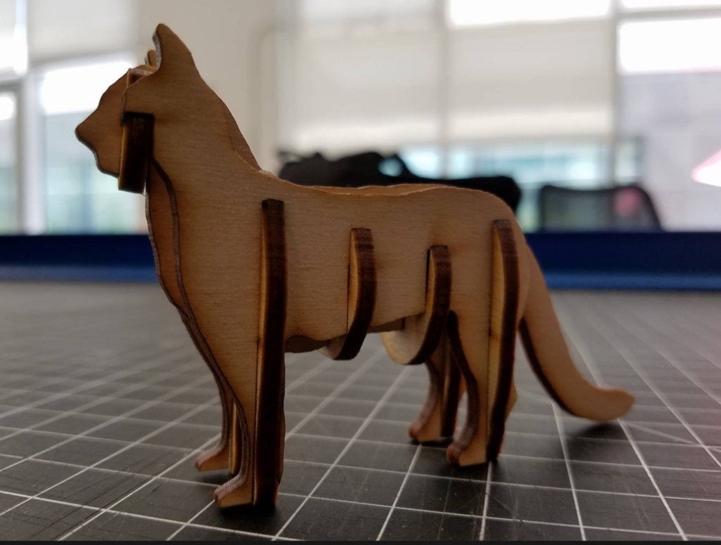 Laser Cut Wooden Cat 3D Puzzle: DXF SVG File (digital Download) - Etsy