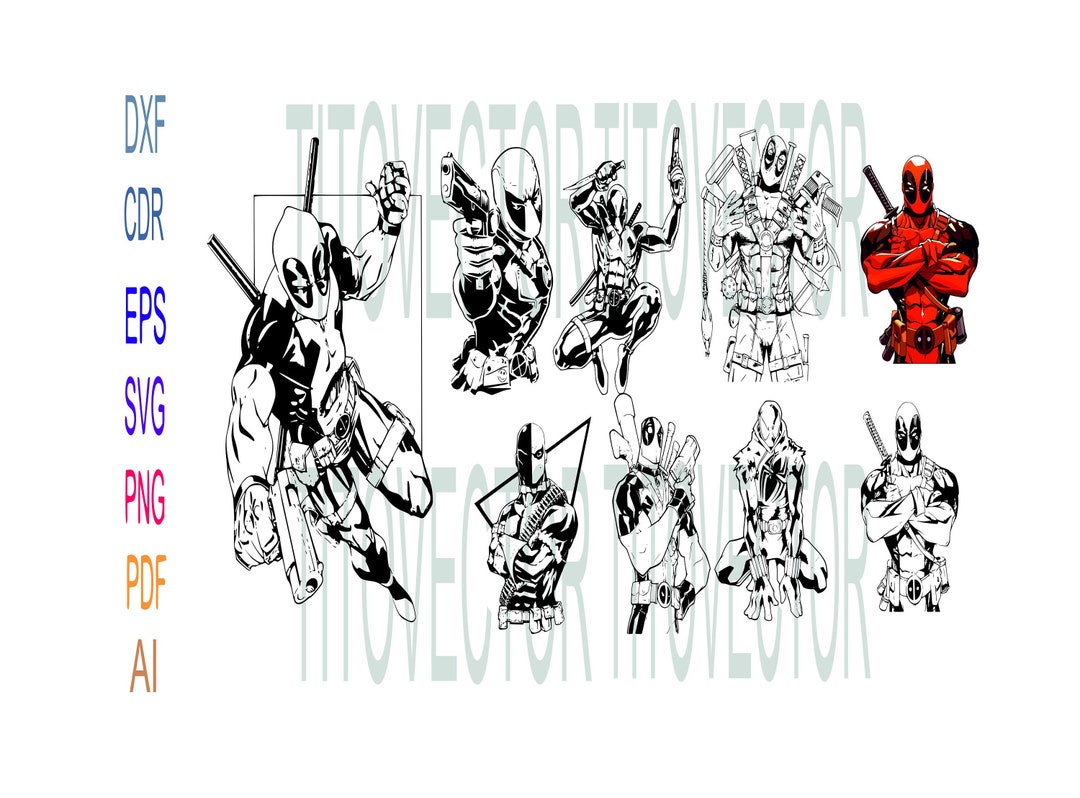 Dead- Pool- Svg Cut File Dead- Pool- Png Vector Digital Instant ...