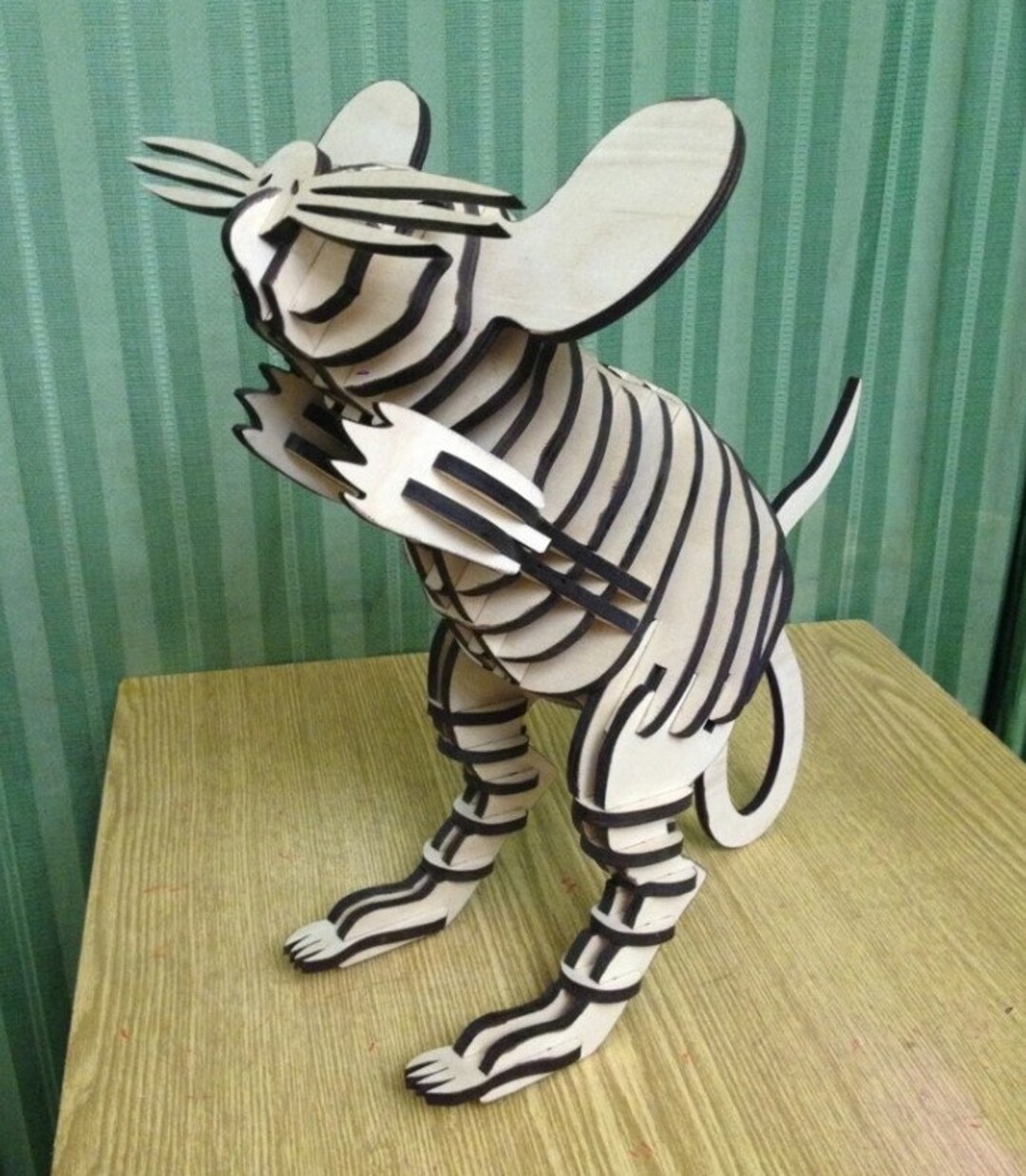 Mouse- 3D Model Puzzle Template Dxf Wooden Vector Cut File Instant ...