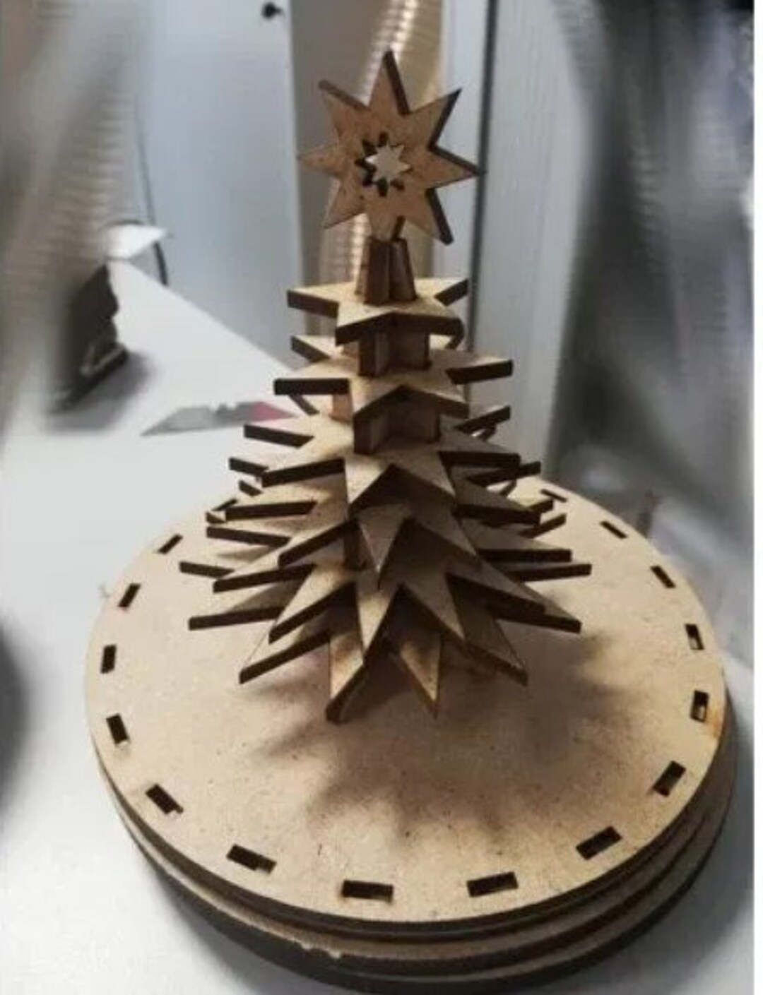 Christmas Tree 3mm Plywood 3D Model Laser Cut Files Cnc Vector Cdr Dxf ...
