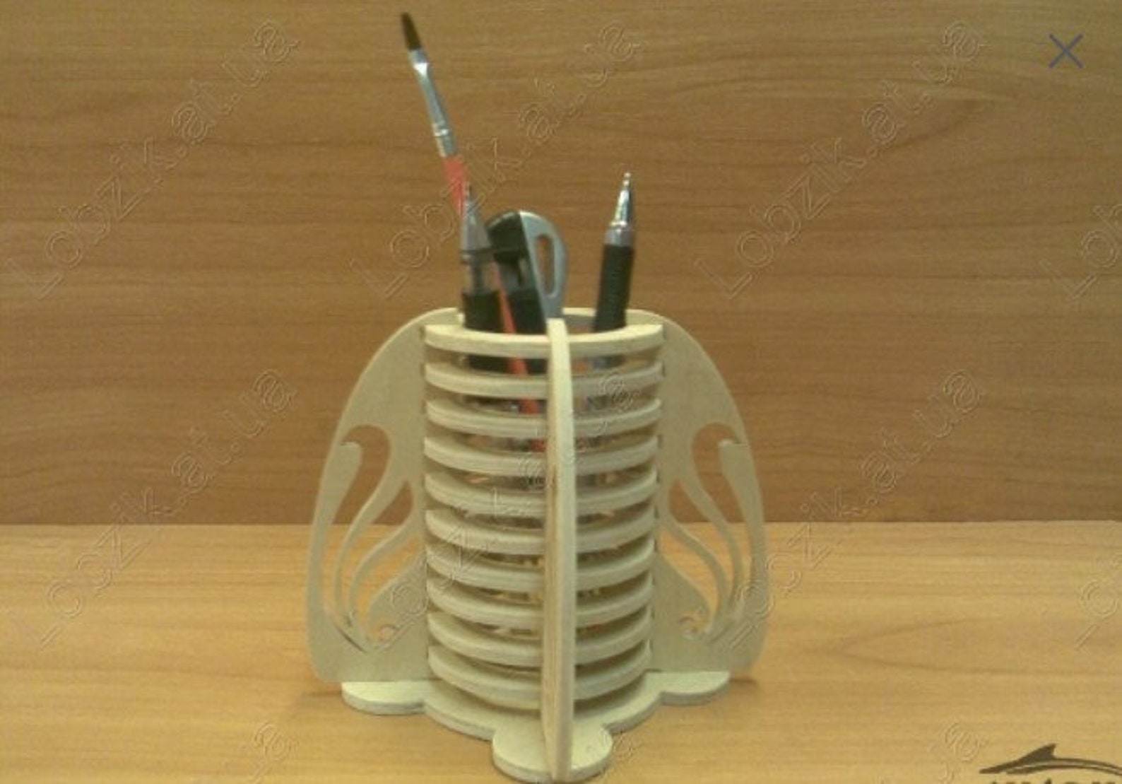 3D Pencil Box Desk Organizer 3D Model Puzzle File Svg Cdr Dxf Vector ...