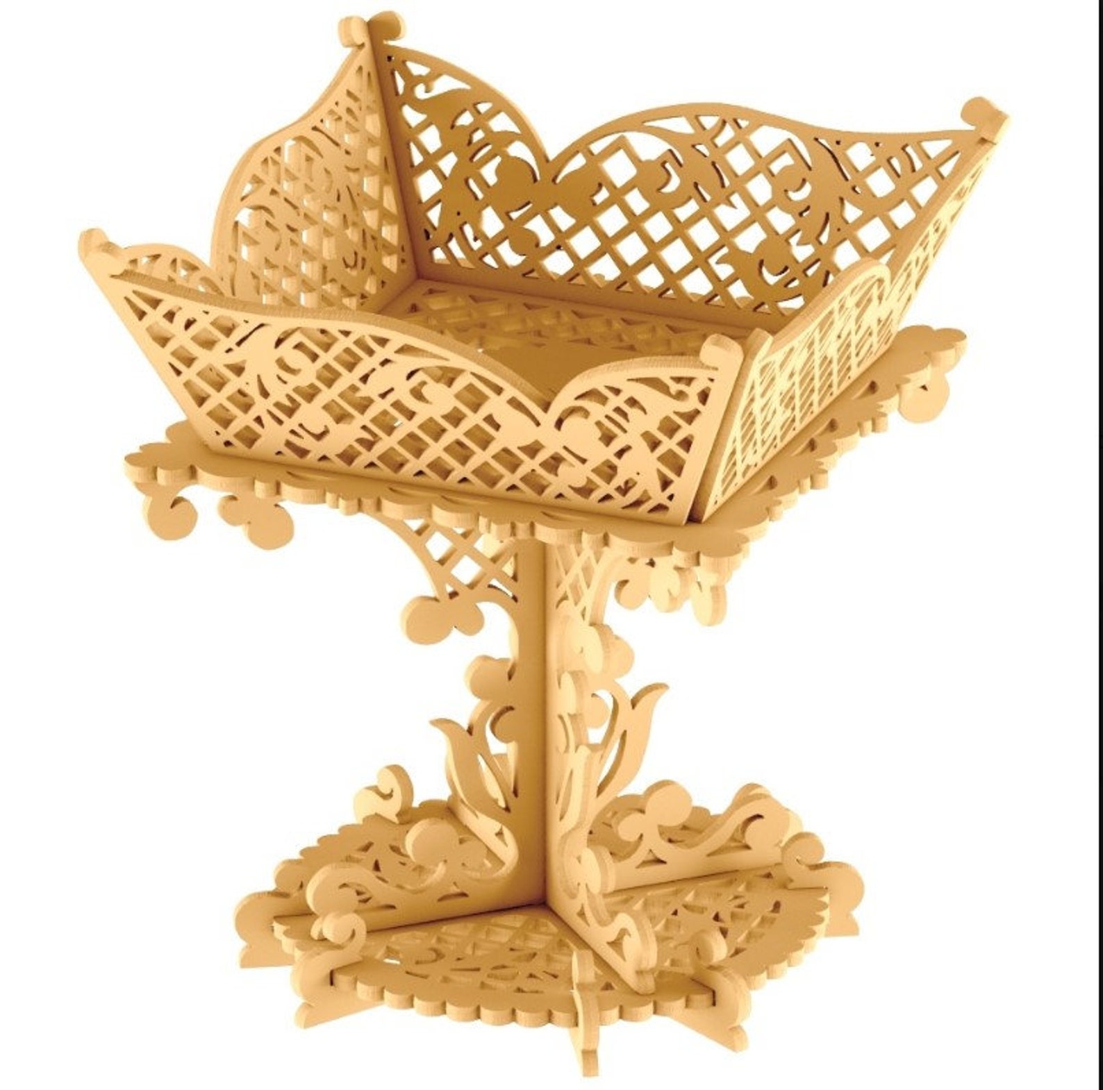 Decorative Wooden Fruit Tray Fruit Display Stand 3D Wooden - Etsy