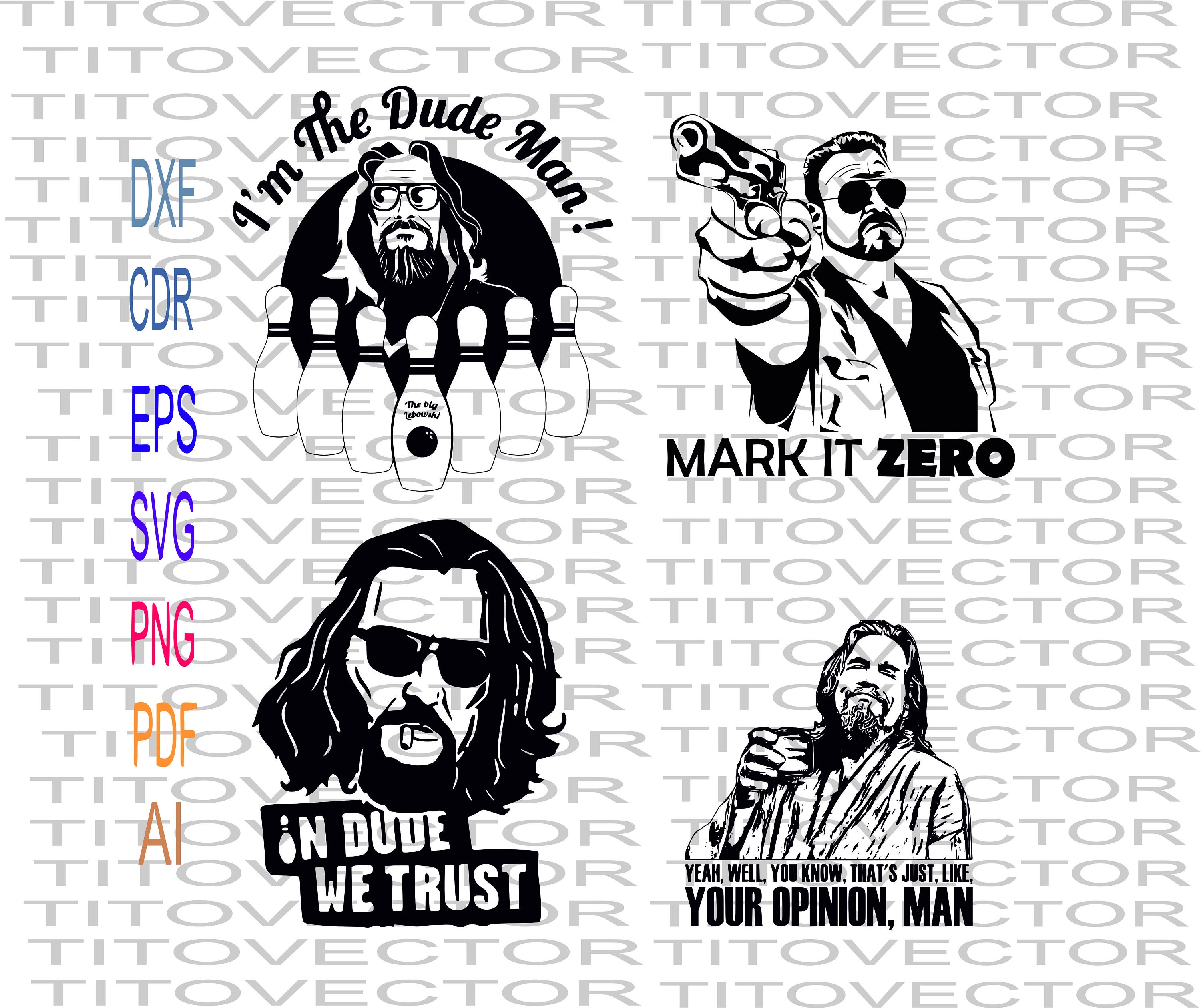 Big Lebowski Svg Cut File Big Lebowski Svg Png Vector Digital - Etsy ...