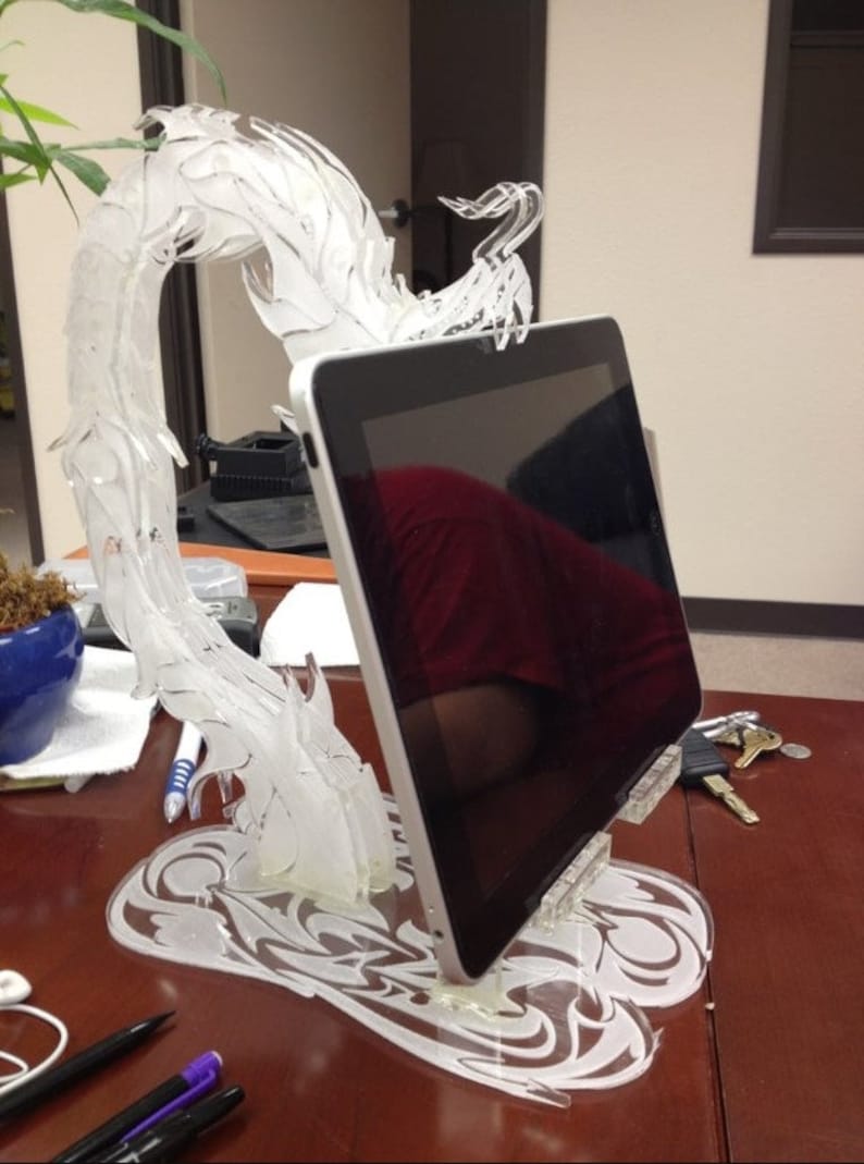 Laser Cut Dragon iPad Holder Cdr SVG Design Vector Cut Files - Etsy