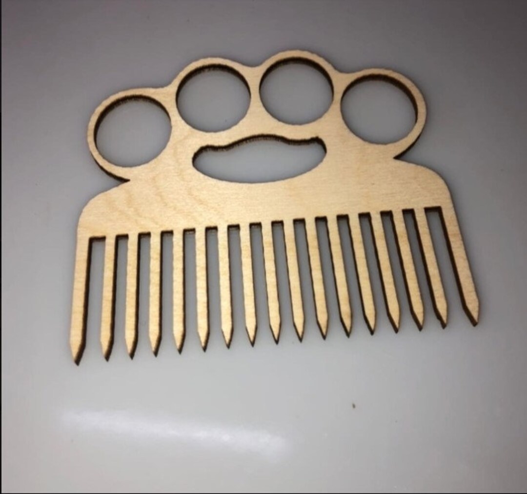 Laser Cut Wooden Knuckles- Beard- Wide- Tooth- Combpuzzle 3D Model ...