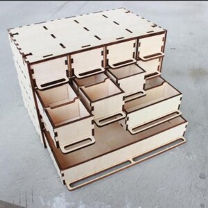 3D Puzzle- Partsbox- Laser- Cut-templates-files -cnc Instant Download ...