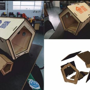 Cut Dog - House DXF File Template CDR Dxf Wooden Vector Cut File ...