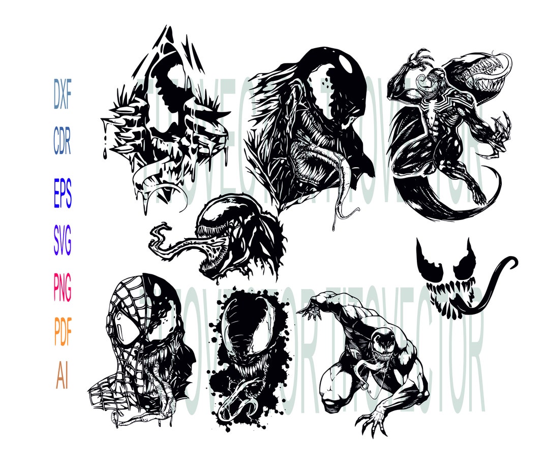 File Venom Svg Ai Eps Pdf Cut Svg File Venom Svg Vector - Etsy New Zealand