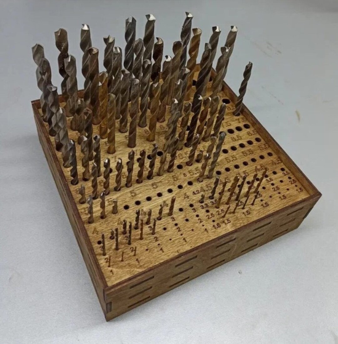 Drill Bits Holder SVG: Laser Cut Workshop Organizer (digital Download ...