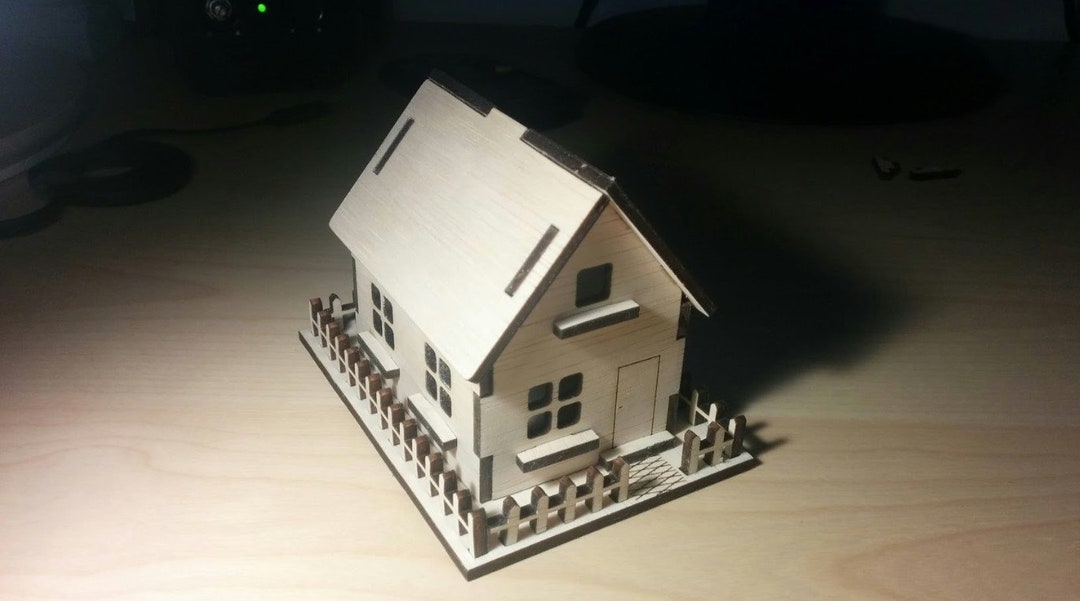3d-wooden-house-3mm-plywood-template-cdr File Wooden Vector Cut File ...