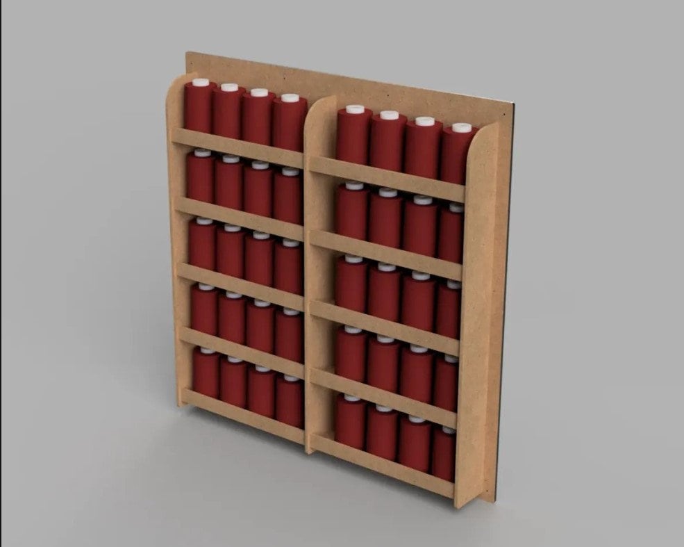 Laser Cut Thread Spool Storage Rack: 3D Puzzle File (cdr Dxf) - Etsy