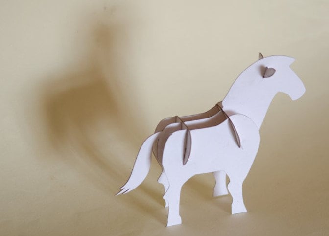 Laser Cut Files Horse-3d Puzzle Dxf File 3D Wooden Puzzle 3D Model ...