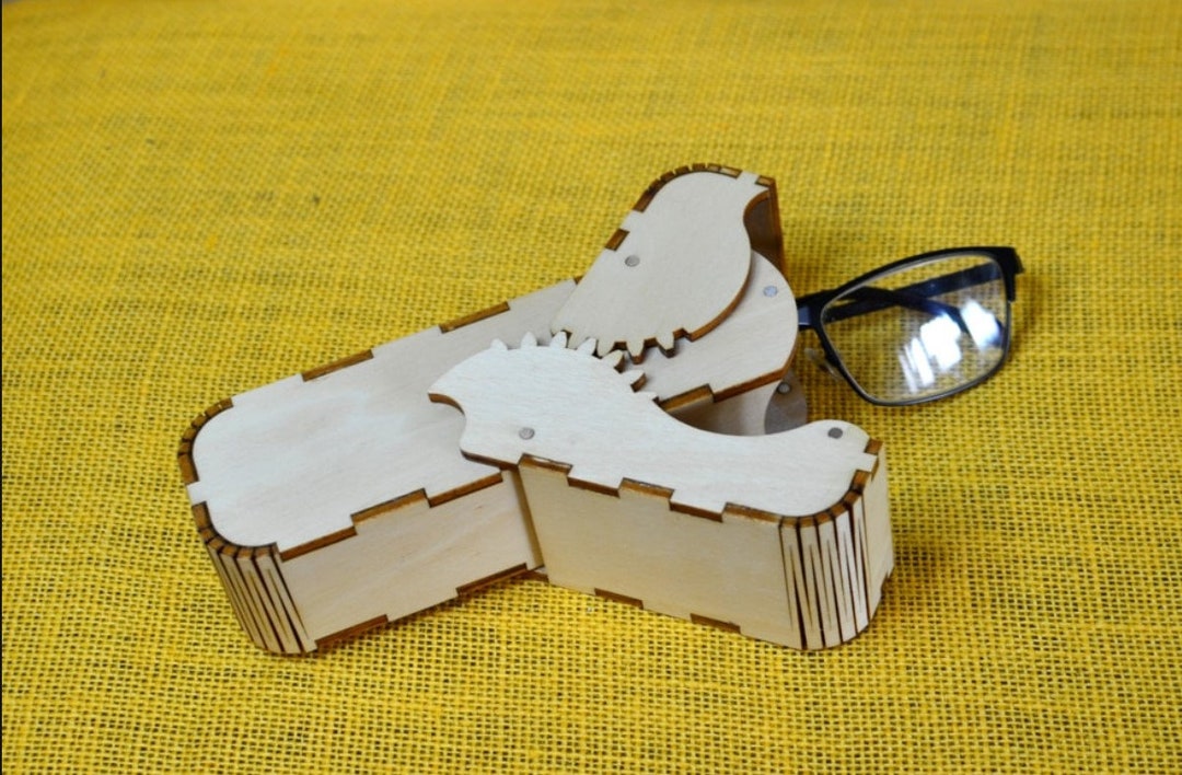 Laser Cut -geared- Glasses- Box- Templates Laser Cut Box With Hinge ...
