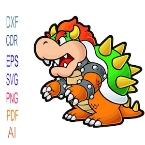 Bowser- Svg Png Ai Eps Pdf File Vector Design Instant Download Cut File ...