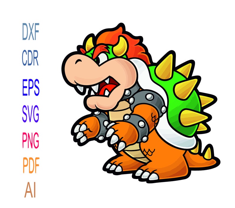 Bowser Svg Png Ai Eps Pdf File Vector Design Instant Download - Etsy