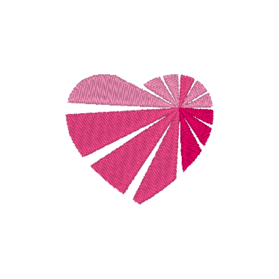 Heart Machine Embroidery Design, 1 Design, 3 Sizes, 11 Formats - Etsy