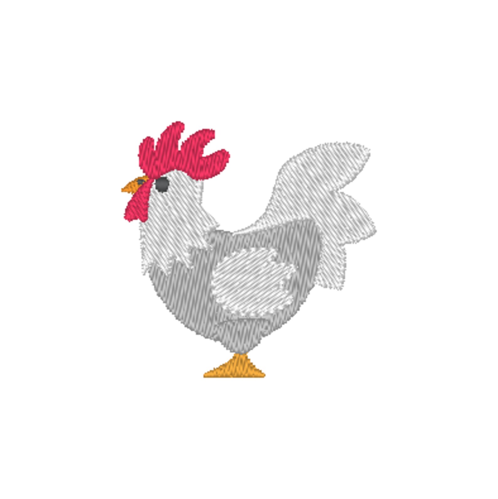 Hen Chicken Machine Embroidery Design, 1 Design, 3 Sizes, 11 Formats - Etsy