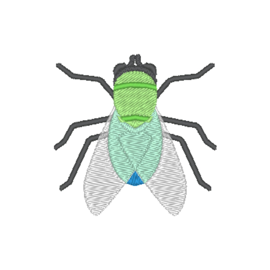 Insect Machine Embroidery Design, 6 Different Designs by 3 Sizes, 11 ...