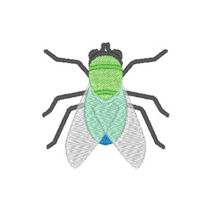 Insect Machine Embroidery Design, 6 Different Designs by 3 Sizes, 11 ...
