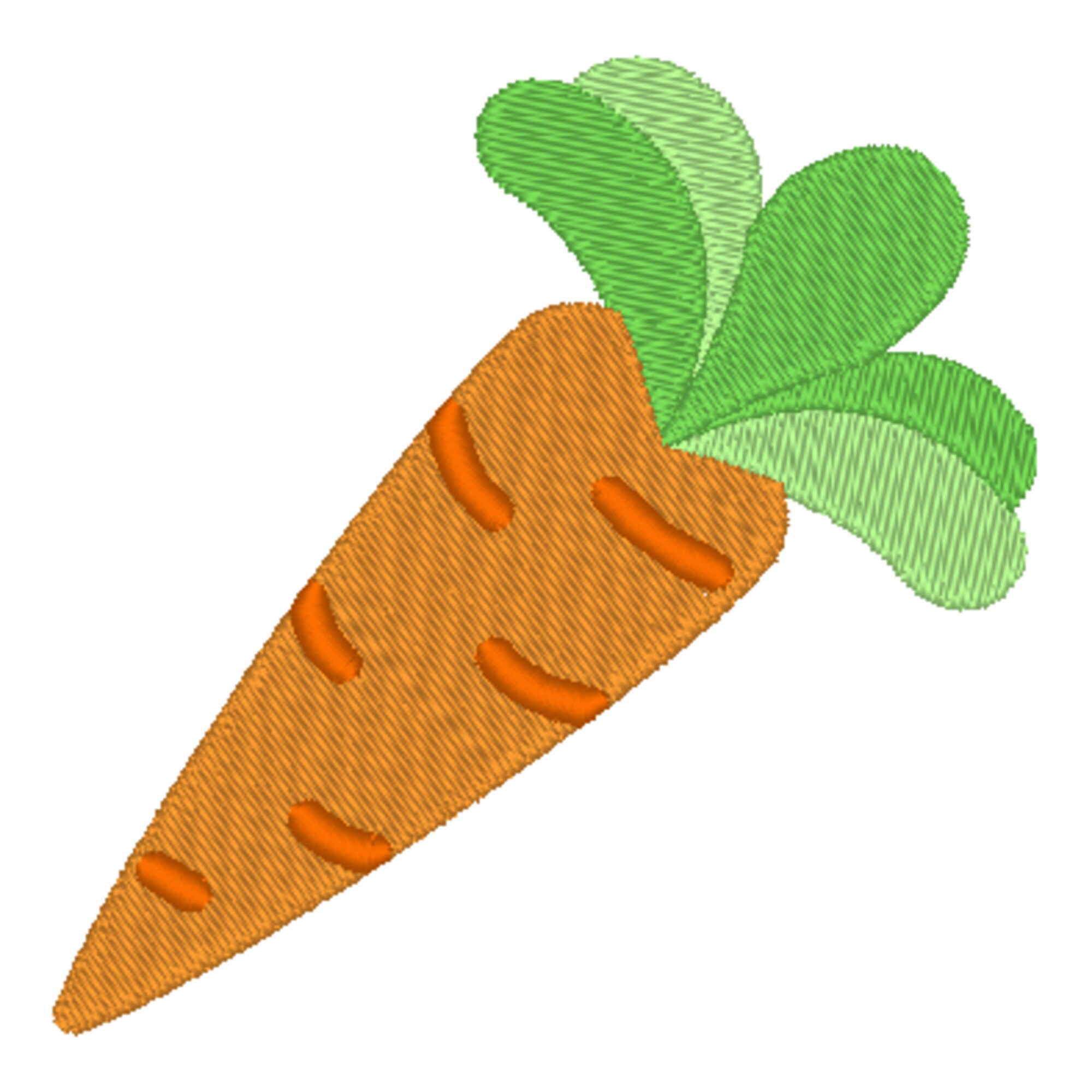 Carrot Vegetable Machine Embroidery Design, 1 Design, 4 Sizes, 11 ...