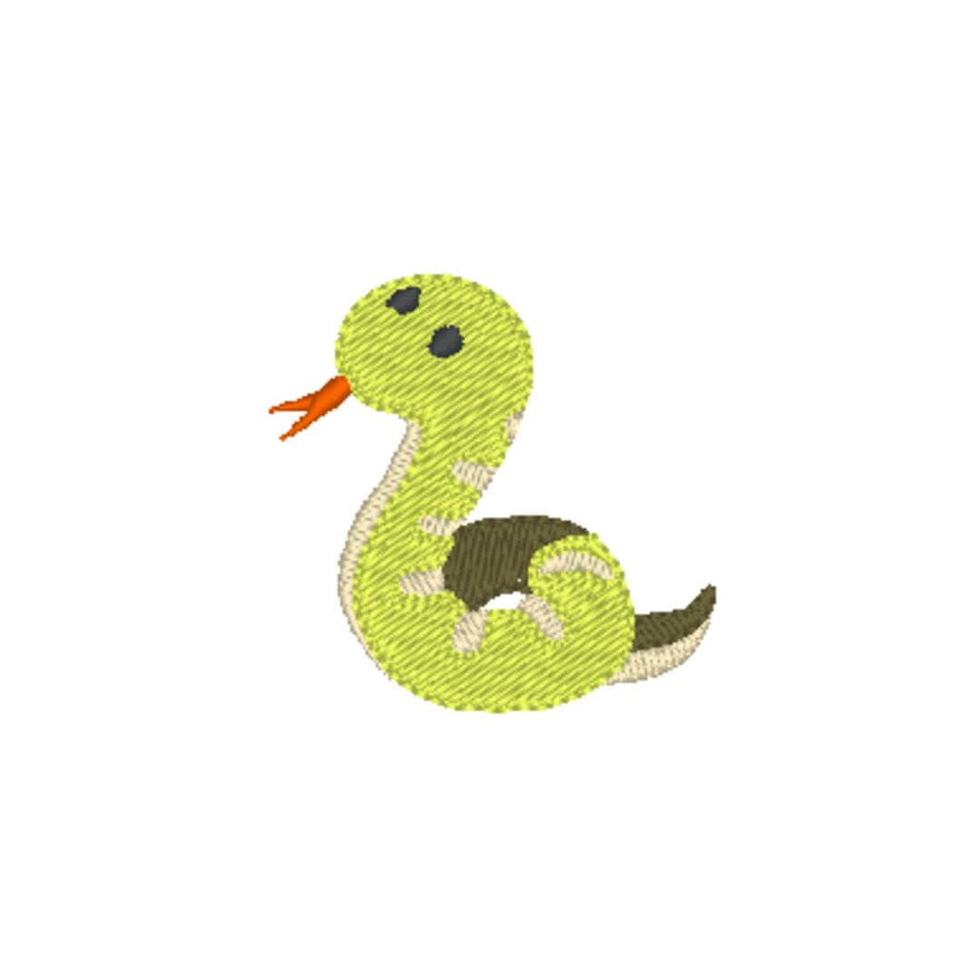 Snake Machine Embroidery Design, 1 Design, 3 Sizes, 11 Formats - Etsy
