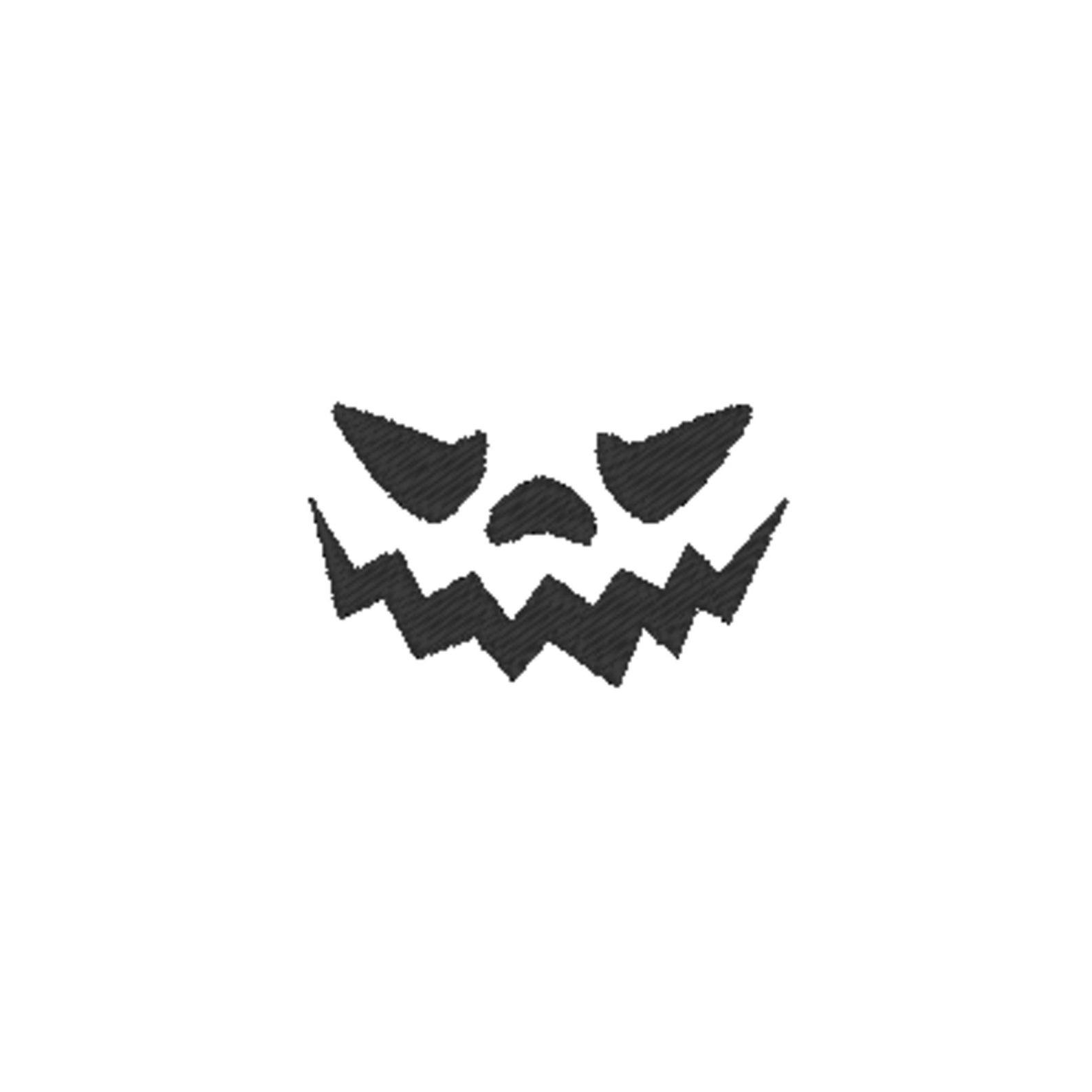 Scary Halloween Face Machine Embroidery Design (1 Design, 3 Sizes, 11 ...