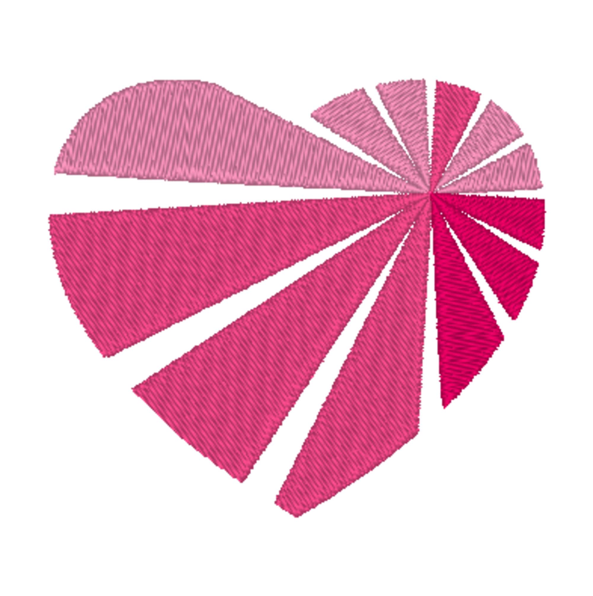 Heart Machine Embroidery Design, 1 Design, 3 Sizes, 11 Formats - Etsy