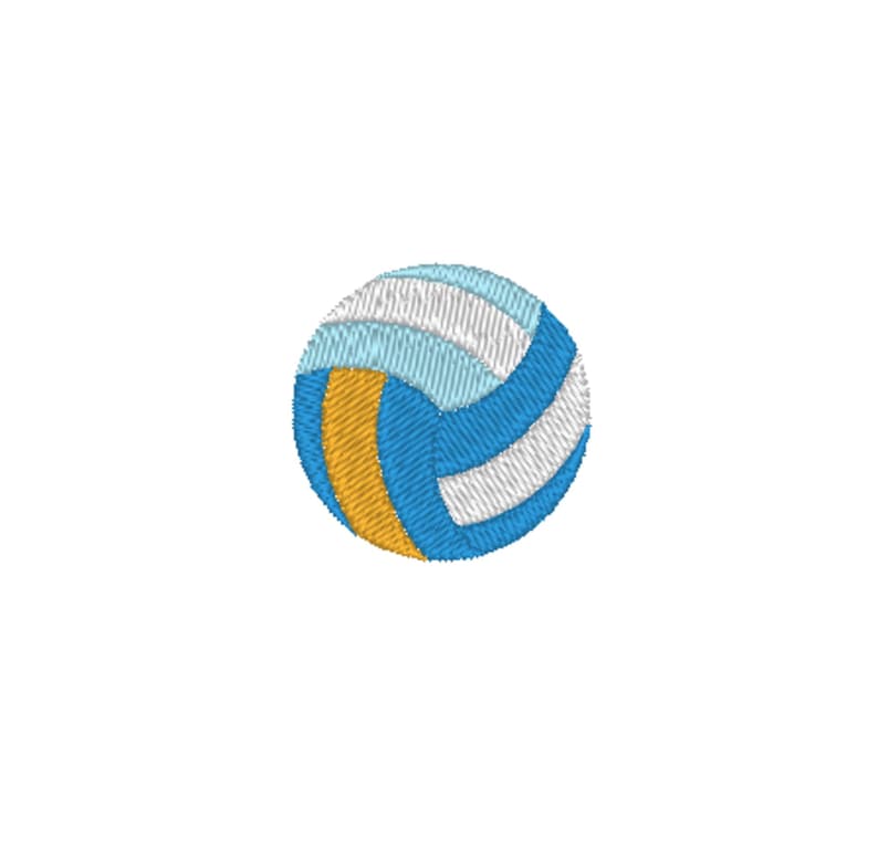 Volleyball Ball Machine Embroidery Design, 1 Design, 3 Sizes, 11 ...