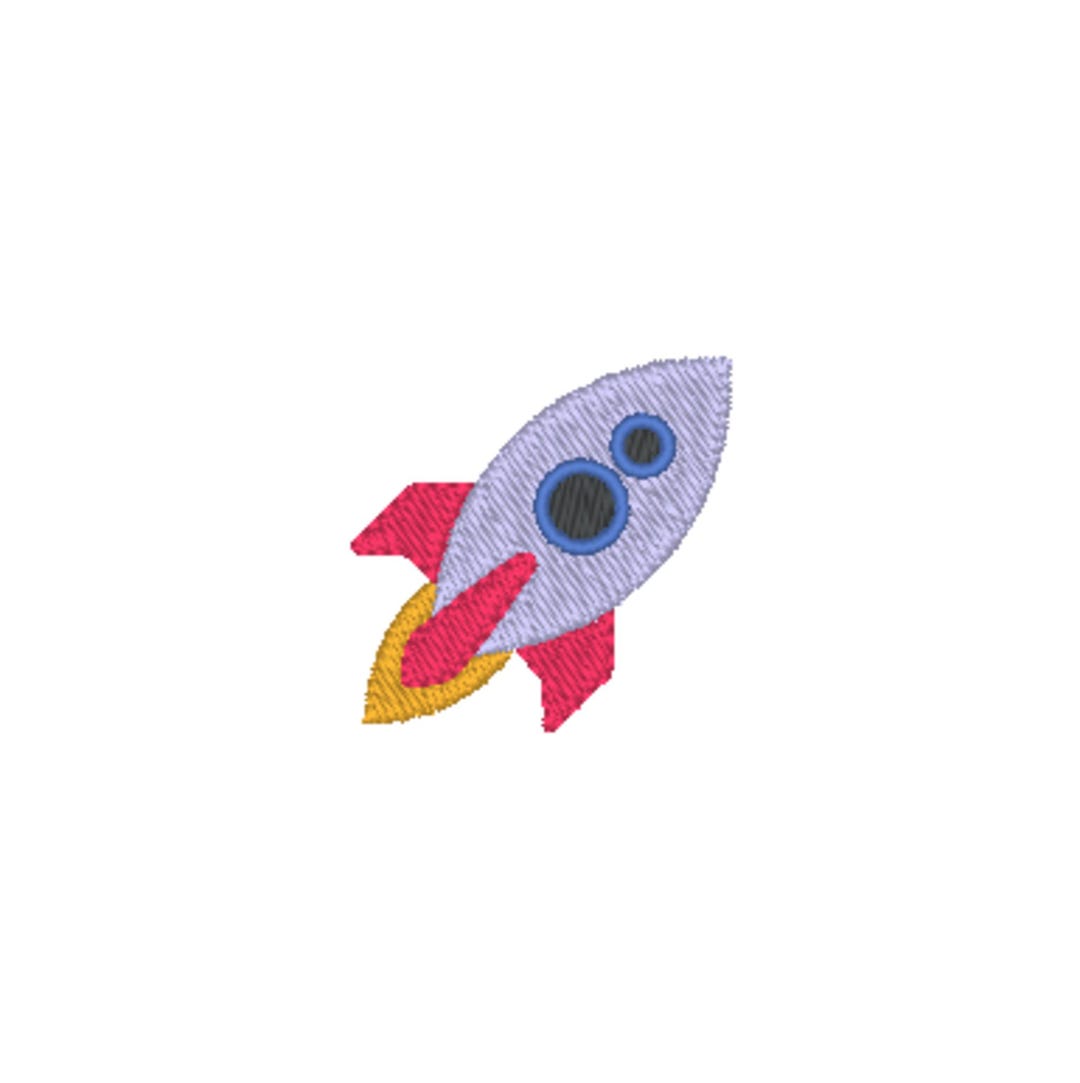 Rocket Machine Embroidery Design (1 Design, 3 Sizes, 11 Formats) - Etsy
