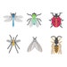 Insect Machine Embroidery Design, 6 Different Designs by 3 Sizes, 11 ...