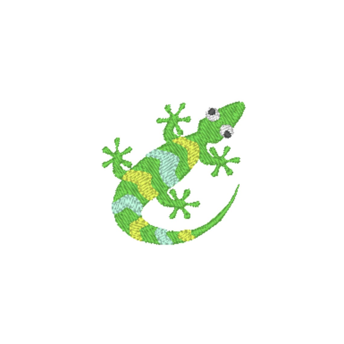 Lizard Machine Embroidery Design, 1 Design, 3 Sizes, 11 Formats - Etsy