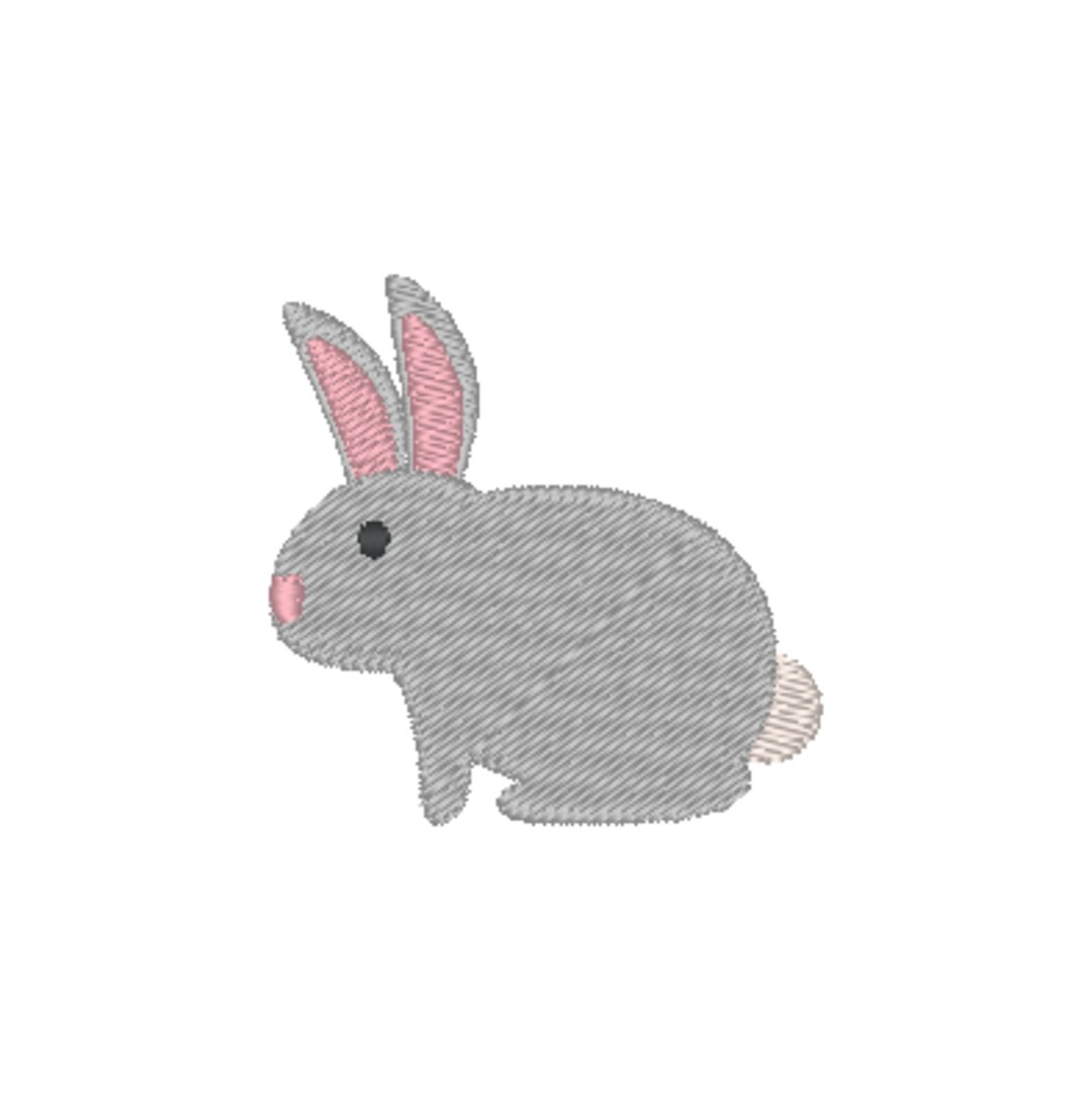 Cute Bunny / Rabbit Machine Embroidery Design, 1 Design, 3 Sizes, 11 ...