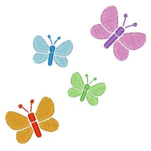 Insect Machine Embroidery Design, 6 Different Designs by 3 Sizes, 11 ...