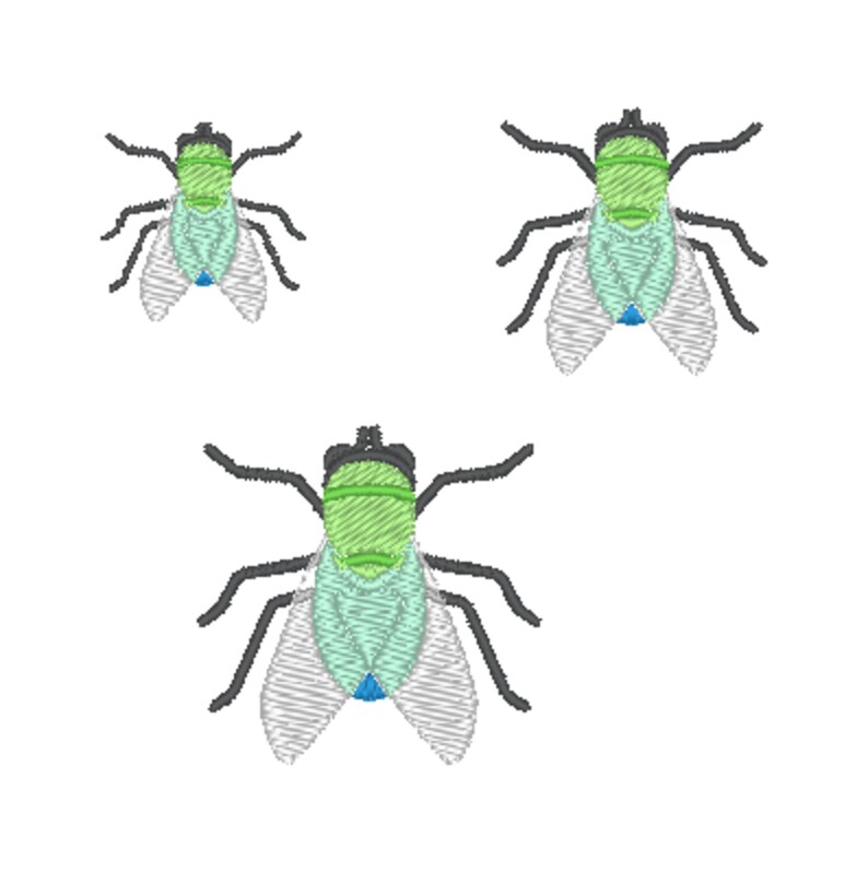 Insect Machine Embroidery Design 6 Different Designs by 3 - Etsy
