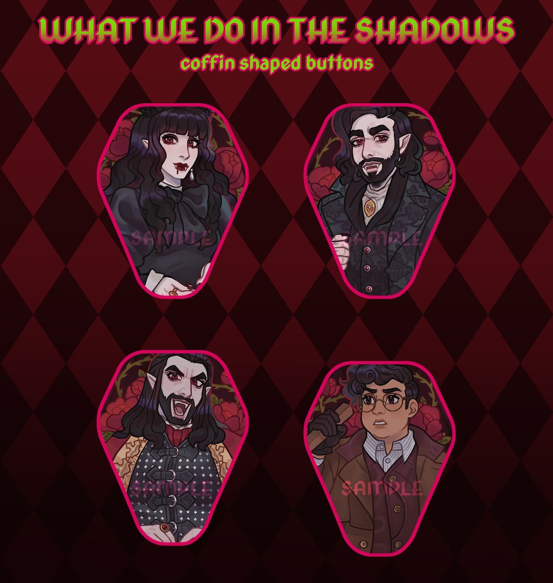 What We Do in the Shadows Coffin Buttons - Etsy
