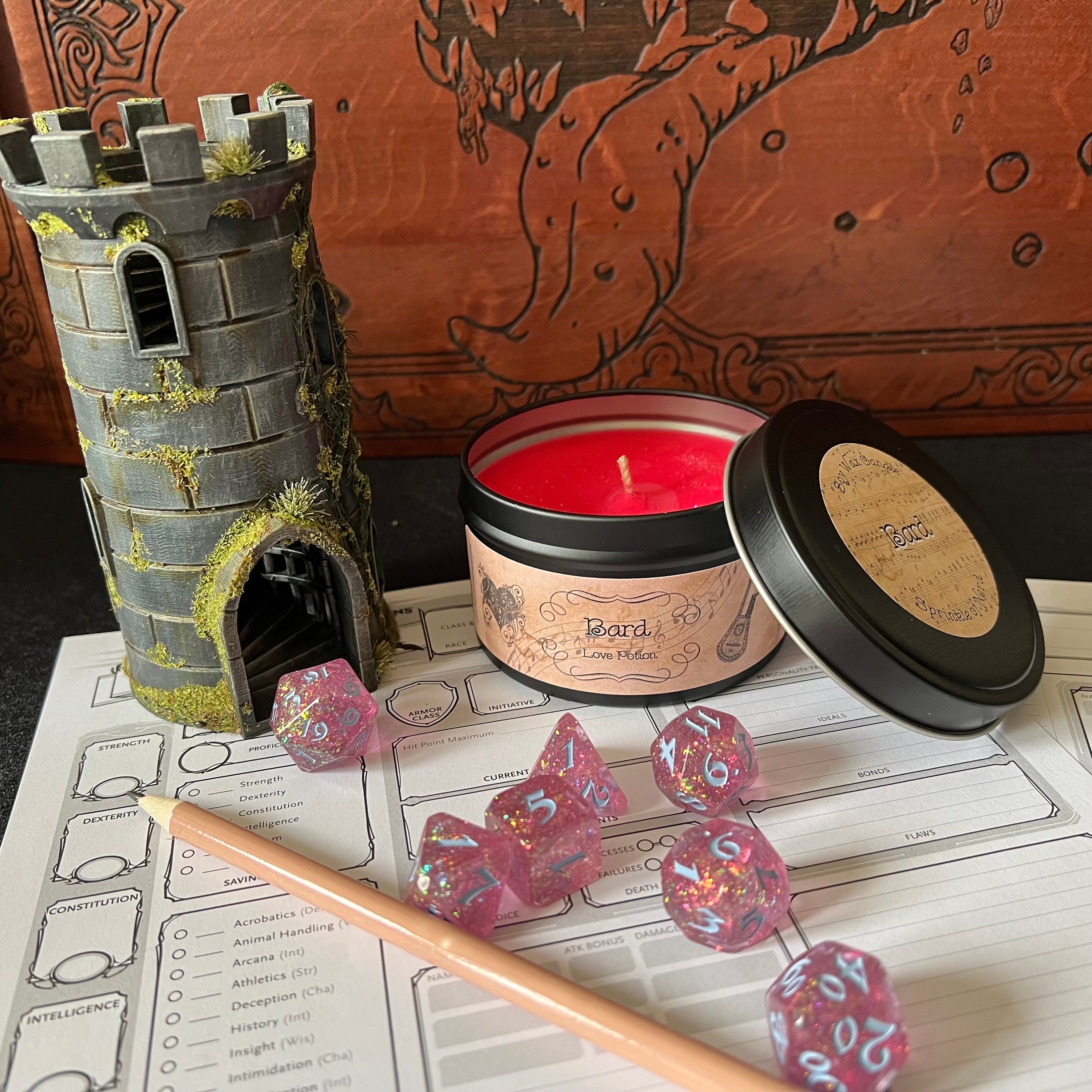 Dungeons & Dragons Class Inspired Candles in Tins, Soy Wax, Highly ...