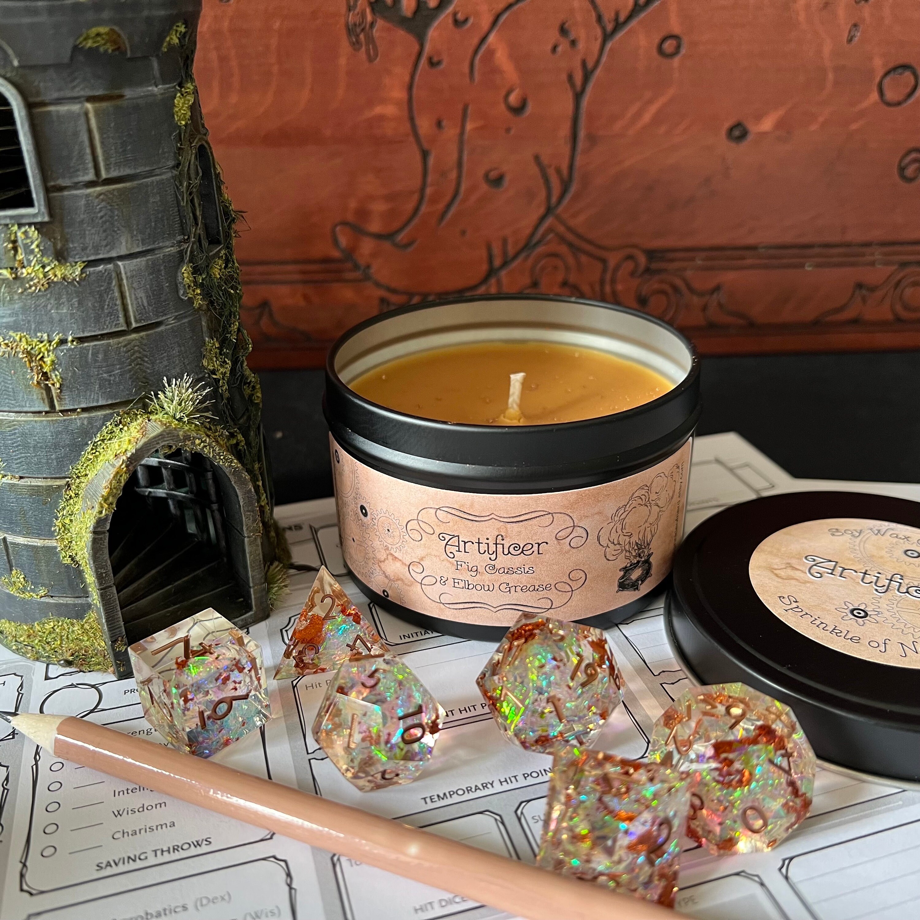 Dungeons & Dragons Class Inspired Candles in Tins, Soy Wax, Highly ...