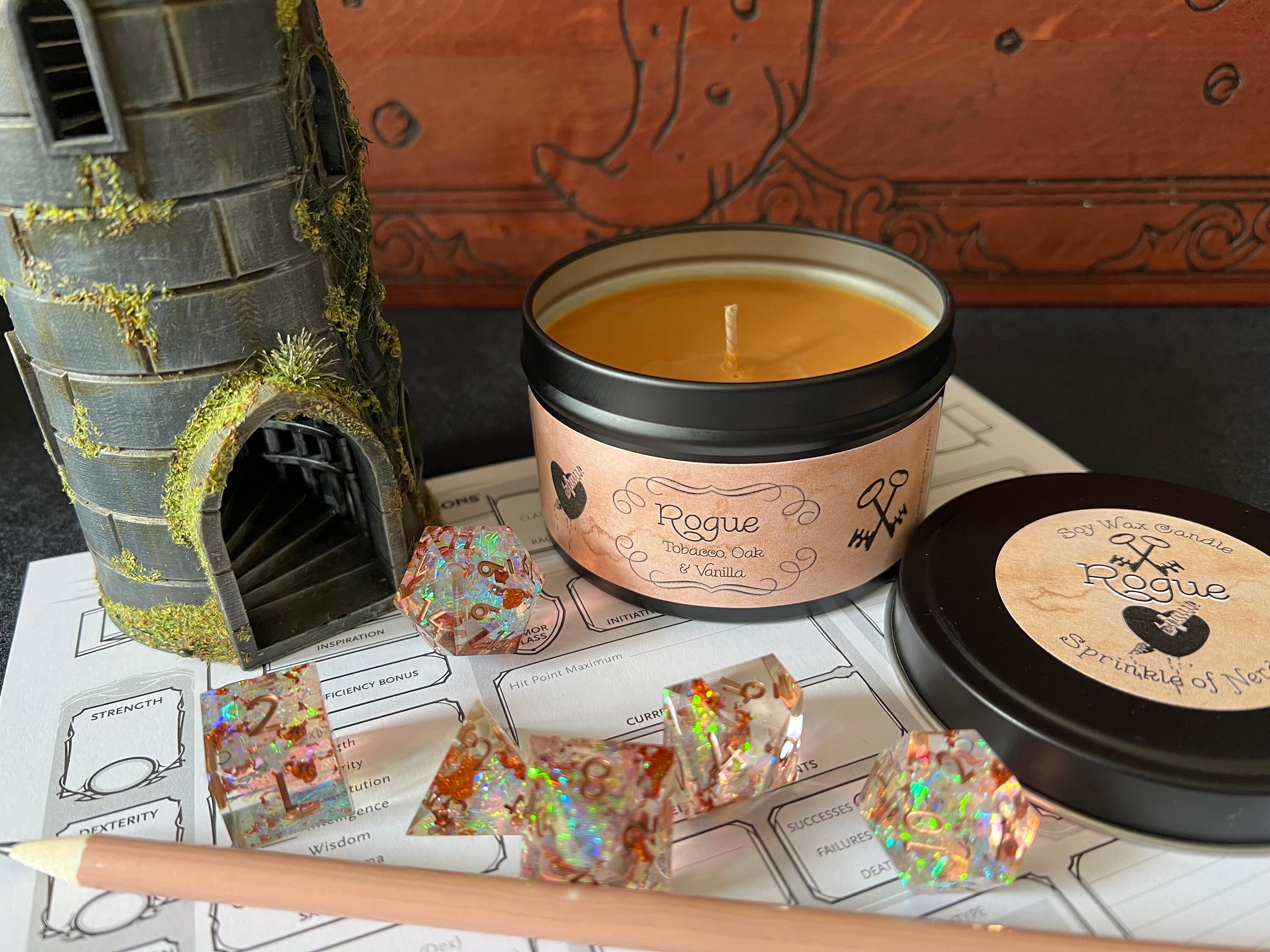 Dungeons & Dragons Class Inspired Candles in Tins, Soy Wax, Highly ...