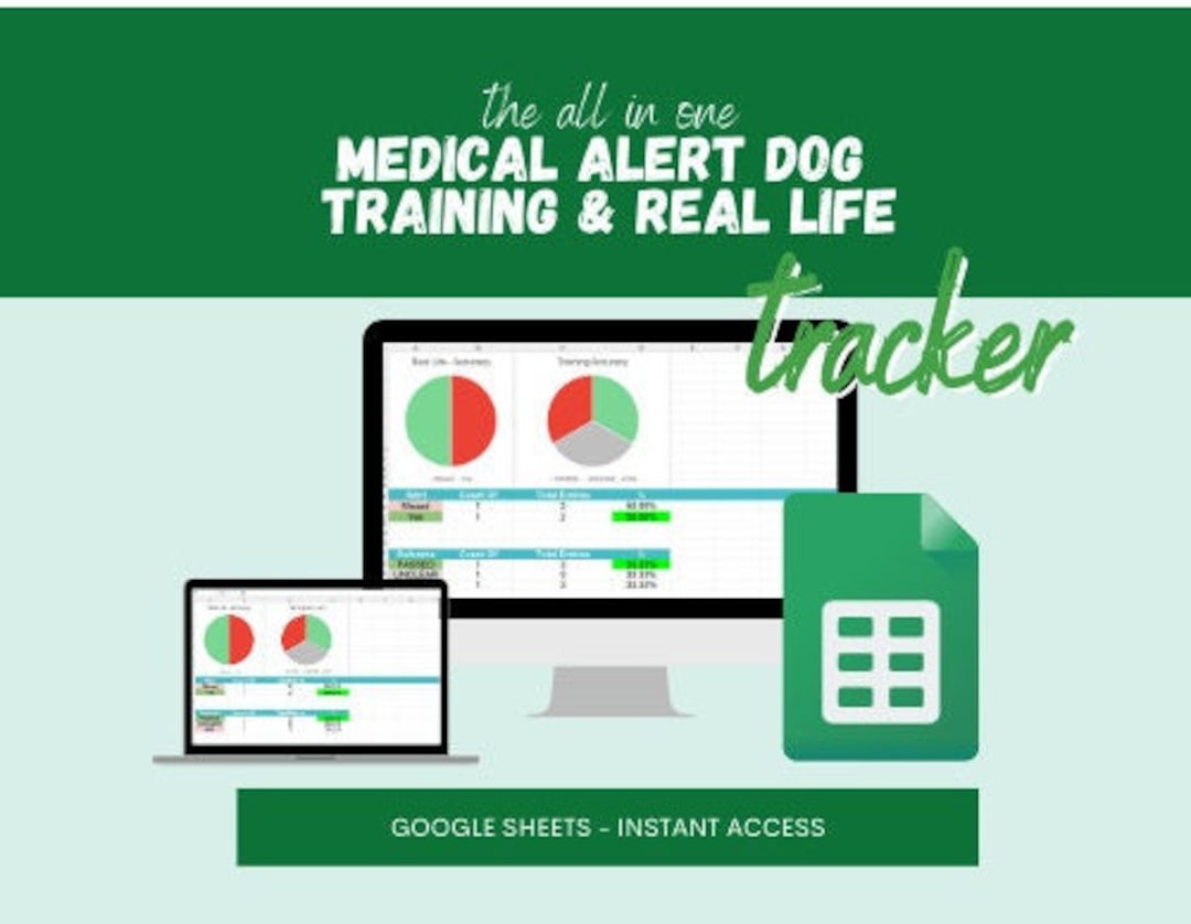 Medical Alert Scent Training Tracker (google Sheets) - Etsy