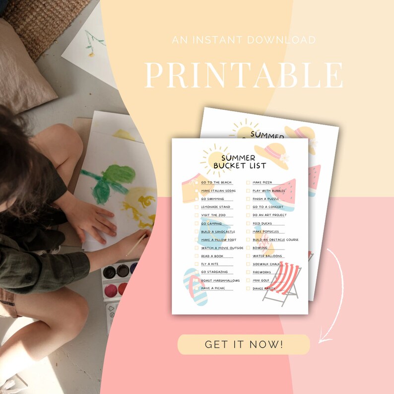 Summer Bucket List for Kids | Summer Activities | School Break | Summer ...