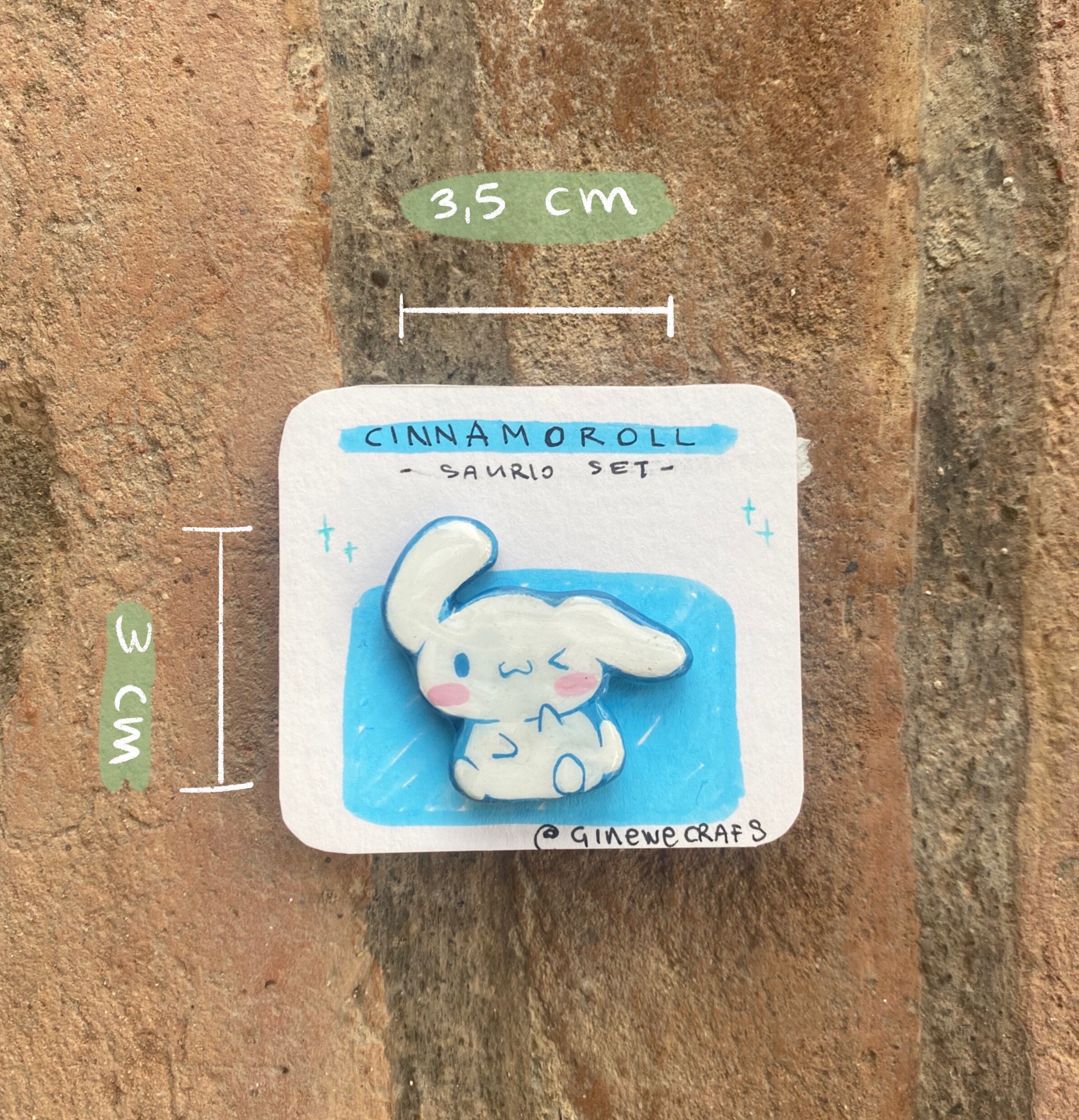 Sanrio Clay Pins // Cinnamoroll - Etsy